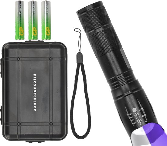 Zaklamp LED met UV en Wit Licht – 2000 Lumen – 3 Lichtstanden – IP65 Waterdicht –... | bol