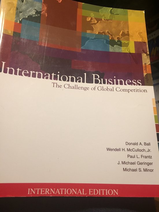 International Business: The Challenge of Global Competition - eight ...