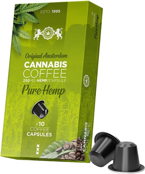 3 x Cannabis Koffie Capsules (250mg Hemp) | bol