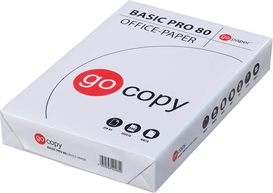 GO COPY BASIC PRO - Printpapier - Wit - A4 80 grams 1 pak (500 vel) | bol