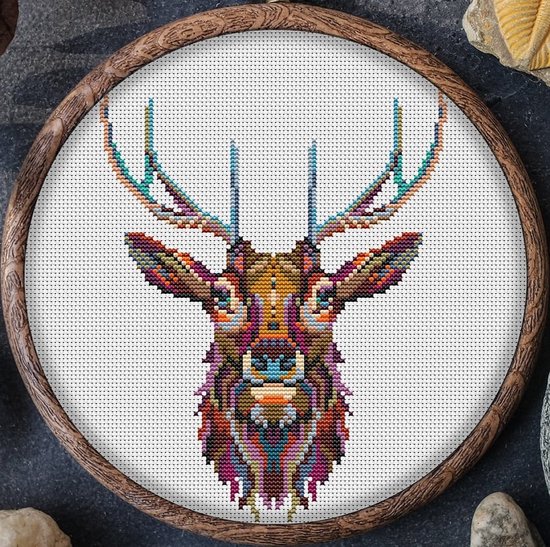 Borduurpakket Mandala Eland - telpatroon om zelf te borduren 240 | bol
