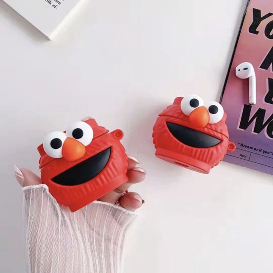 Elmo-Sesamstraat-Airpod 1/2-Bescherming-Grappig-Cadeau | bol.com