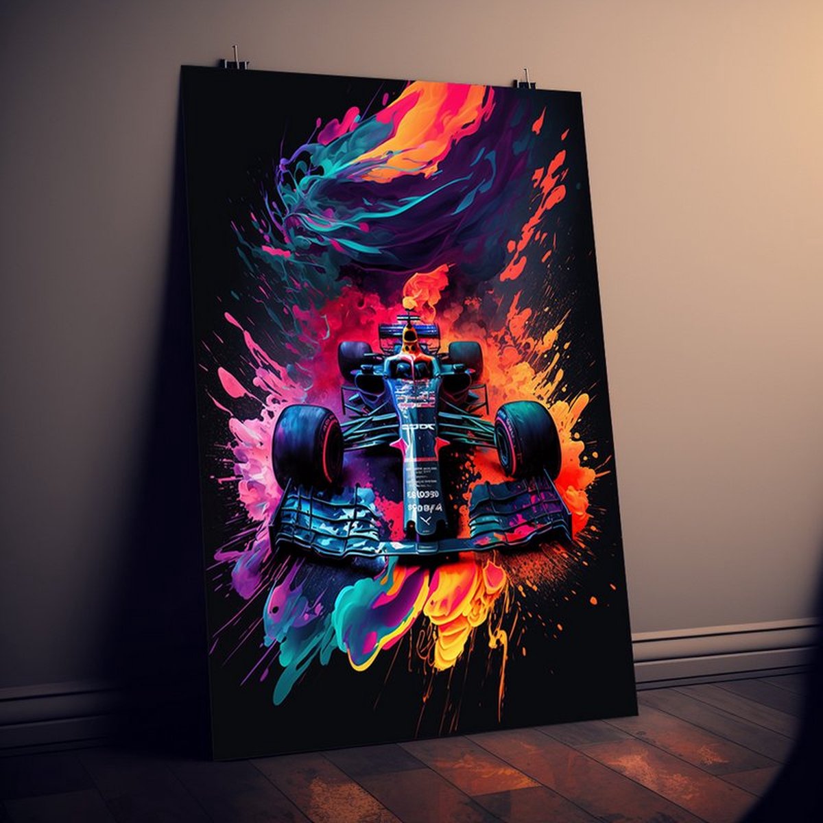 XFLEX Tableau Plexiglas Luxe 60x40cm Max Verstappen Rebull Peinture Peinture | bol.com