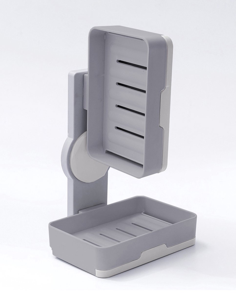 Mdxl® Zeepbakje - Hangende Dubbele zeephouder met ophang sticker ...