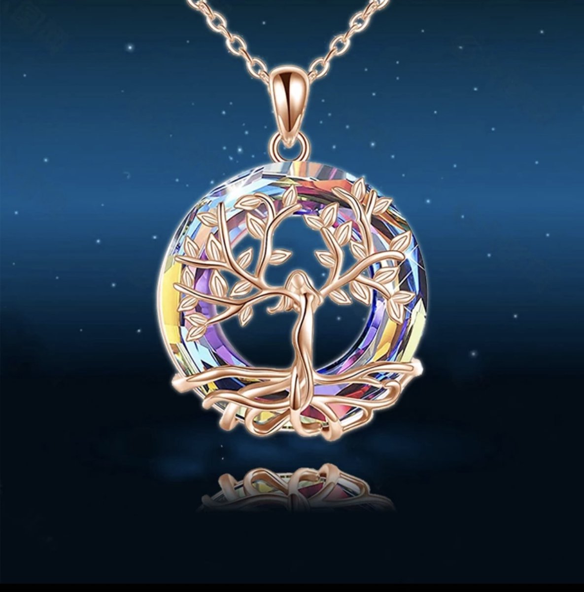 RajaMax Levensboom ketting rosé Tree of Life dames | bol