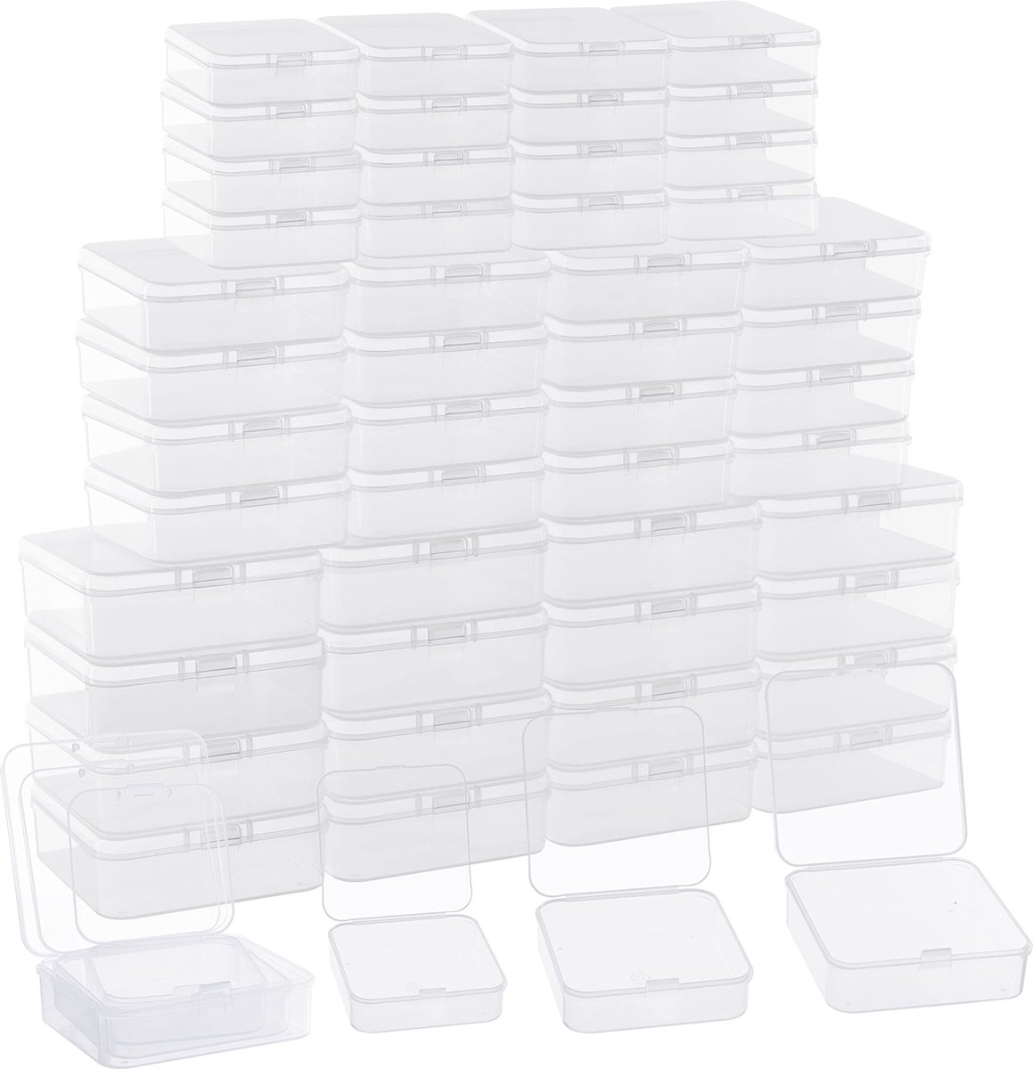 Belle Vous Kleine Doorzichtige Plastic Opbergdoosdozen met ...
