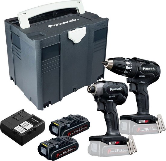 Panasonic Tools EYC231PN2G Combiset 18V 3.0Ah Li-ion | bol.com