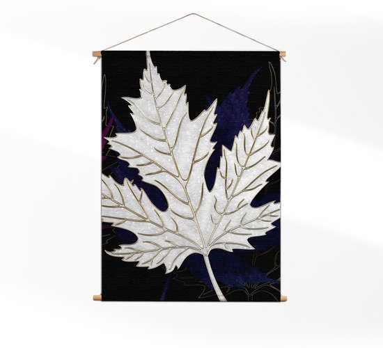 Textielposter Het Blad Van De Boom Kunst 02 XXL (165 X 120 CM) - Wandkleed - Wanddoek... | bol