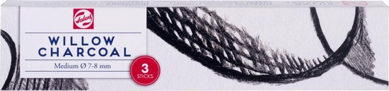 Talens Medium Houtskool 3 Staafjes | bol