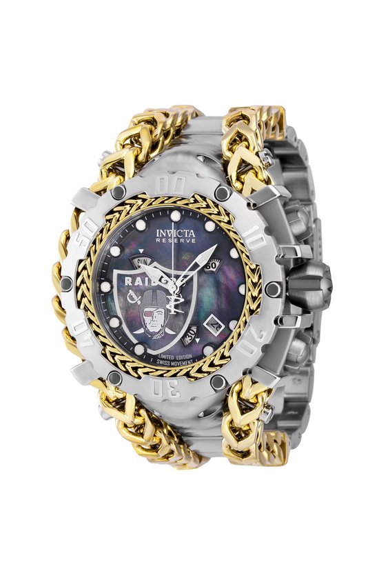 Invicta NFL - Las Vegas Raiders 41523 Quartz Herenhorloge - 55mm | bol.com