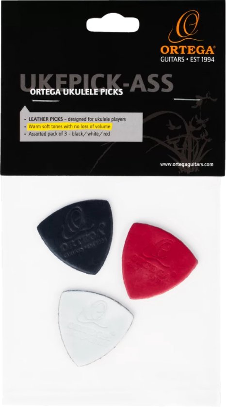 Premium Ukulele Plectrum set - Ortega UKEPICK - Ukulele Plectrum - 3 ...