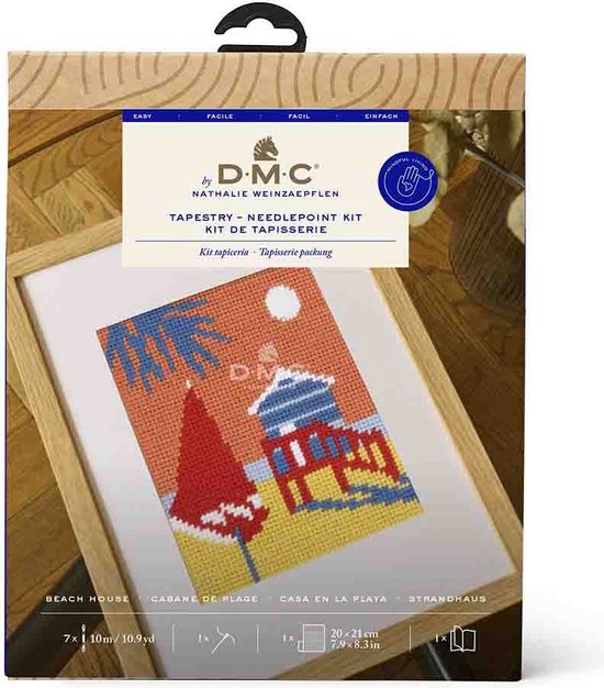 DMC Tapestry borduurkit beach house 12x15cm | bol.com