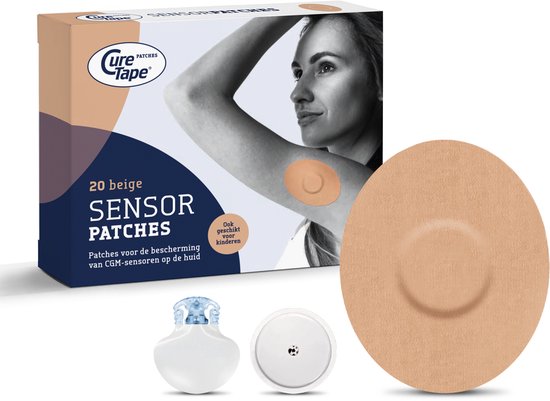 CureTape Patches - Sensor Pleisters - Beige - Pleisters voor Freestyle ...