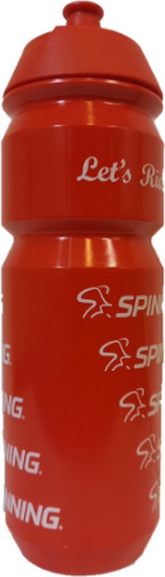 Spinning® Bidon Let's Ride Rood + Zwart | bol.com