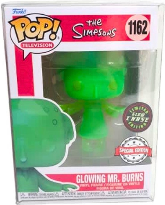 Funko Pop! The Simpsons Glowing MR. Burns #1162 - Limited Glow Chase ...