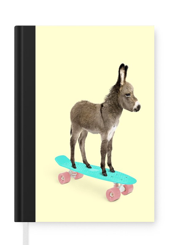 Carnet - Cahier d'écriture - Âne - Planche à roulettes - Marron ...