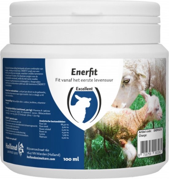 Excellent Enerfit lam/geit - 100 ml - Directe energie in vloeibare vorm ...