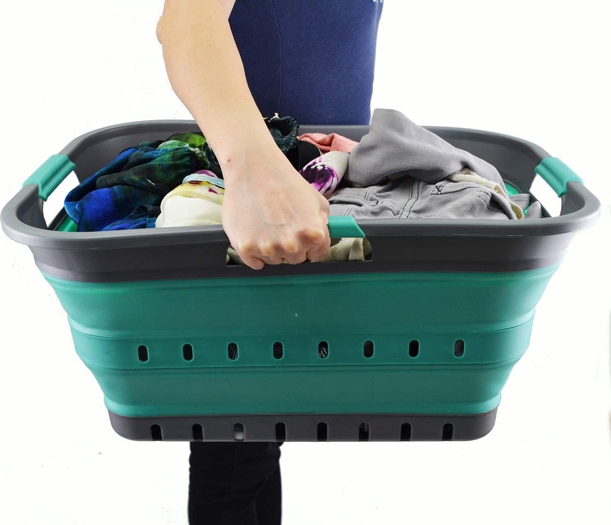 42L opvouwbare plastic wasmand - opvouwbare pop-up opslagcontainer ...