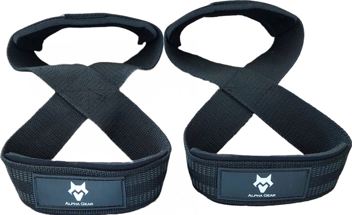 8-figure Straps - Alpha Gear - Lifting Straps - Bodybuilding ...