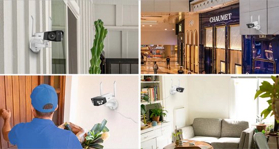 Luveo Buitencamera Wifi Met App - Draadloos - Bewakingscamera - Camera ...
