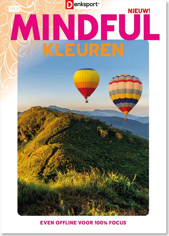Denksport Puzzelboek Mindful kleuren, editie 1 | bol