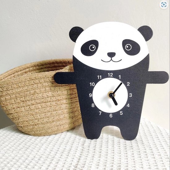 Kinderklok/Wandklok Panda - Kinderkamer - Slaapkamer -Dieren - Kinderen ...