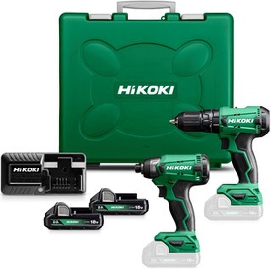 HiKOKI KC18DAWCZ | Combiset voor klopboren en schroeven | 18v | Met ...