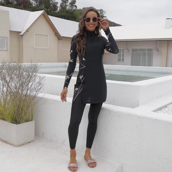 Nezr® Burkini Islamitisch Zwempak - Zwempak Dames - Boerkini Moslima ...