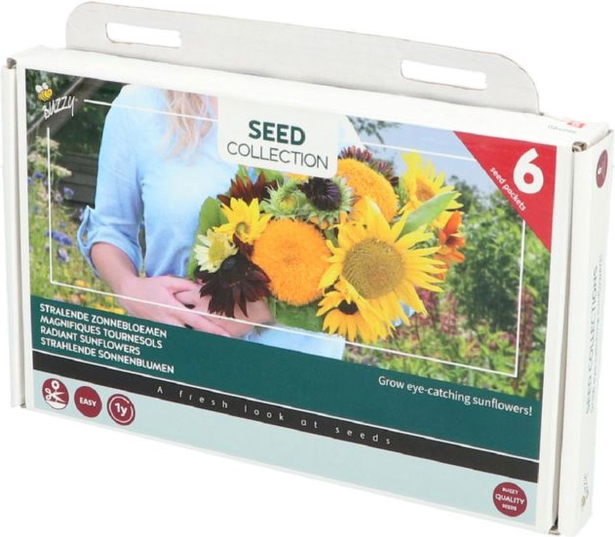 Collectie Zonnebloemen - 6 Soorten zonnebloemzaden - Avondzon, Sungold ...