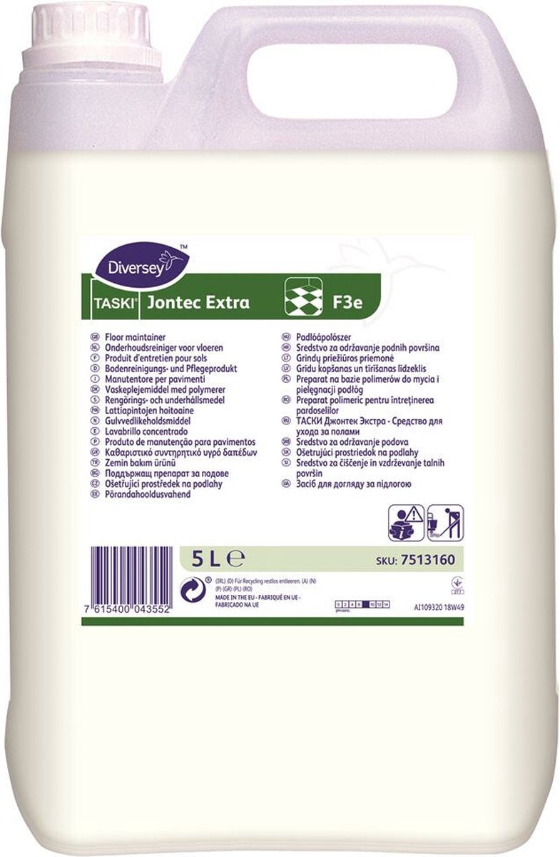 Taski Jontec Extra F3e Vloerreiniger Onderhoud 5ltr | bol.com
