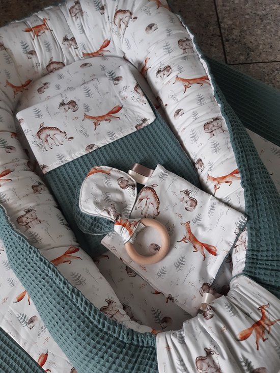 Babynestje vosjes/ donker oud groen | bol