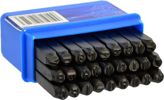 Slagletters 4mm - Gehele alfabet - 27 dlg - Slag letters - GEKO | bol