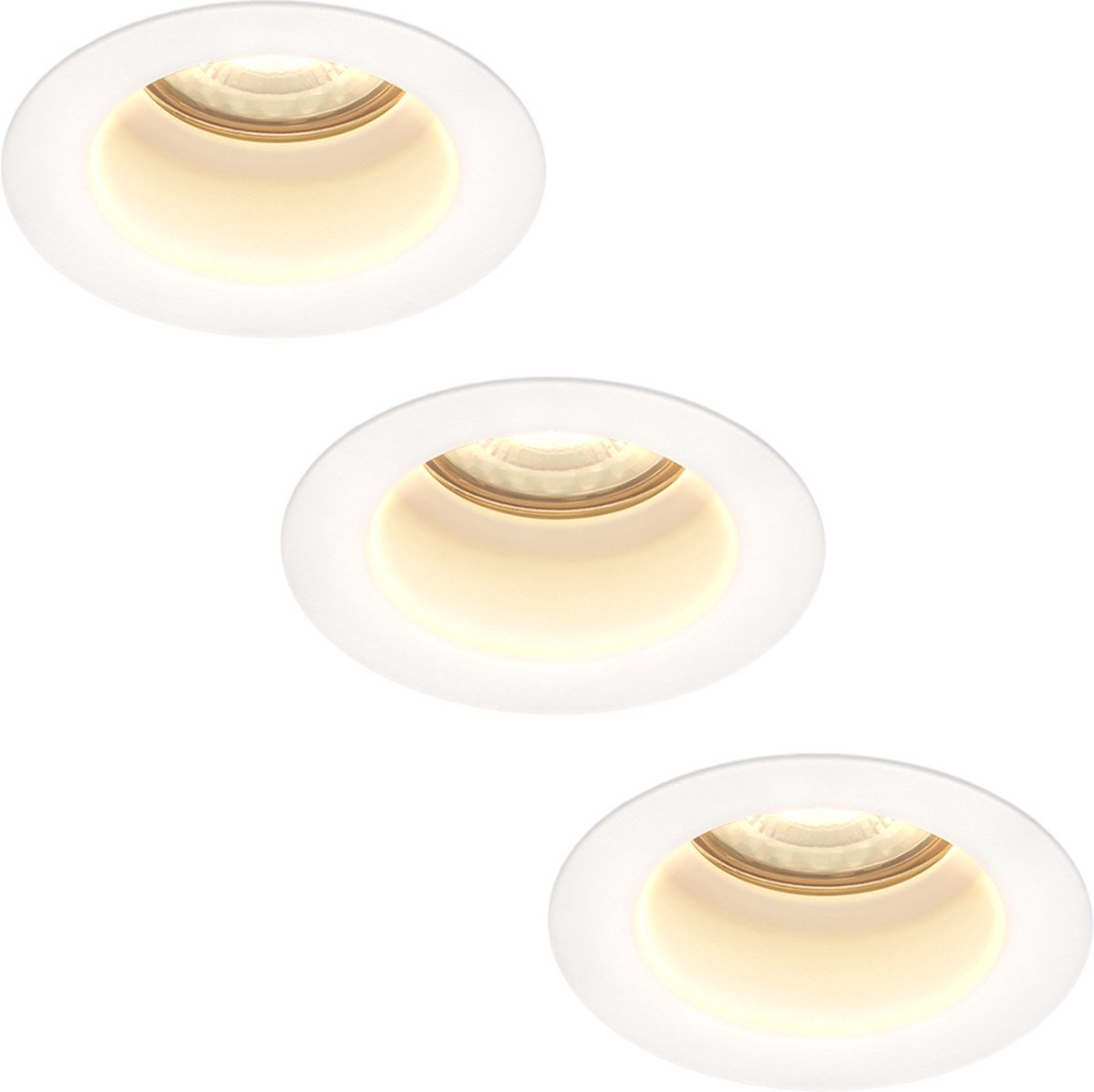3x Mari LED inbouwspot verzonken - 3.8 Watt - Warm wit 2700K - GU10 LED ...