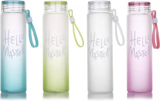 Hello Master - Groen - Waterfles - Drinkfles - 400ml | bol.com