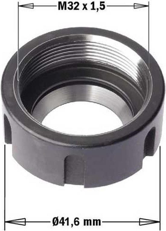 CMT - Ecrou de serrage pour pince ER25 M32x1.5mm gauche. - Outils de ...
