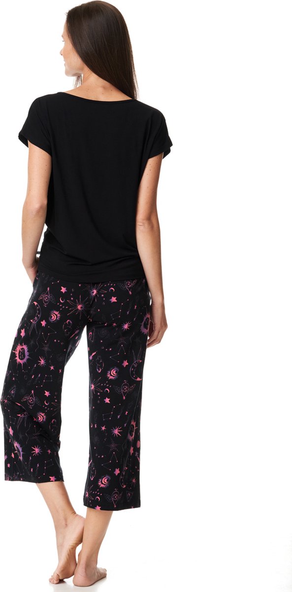 Key Pyjama Dames Volwassenen Bamboe Katoen | Korte Mouw Lange Broek ...