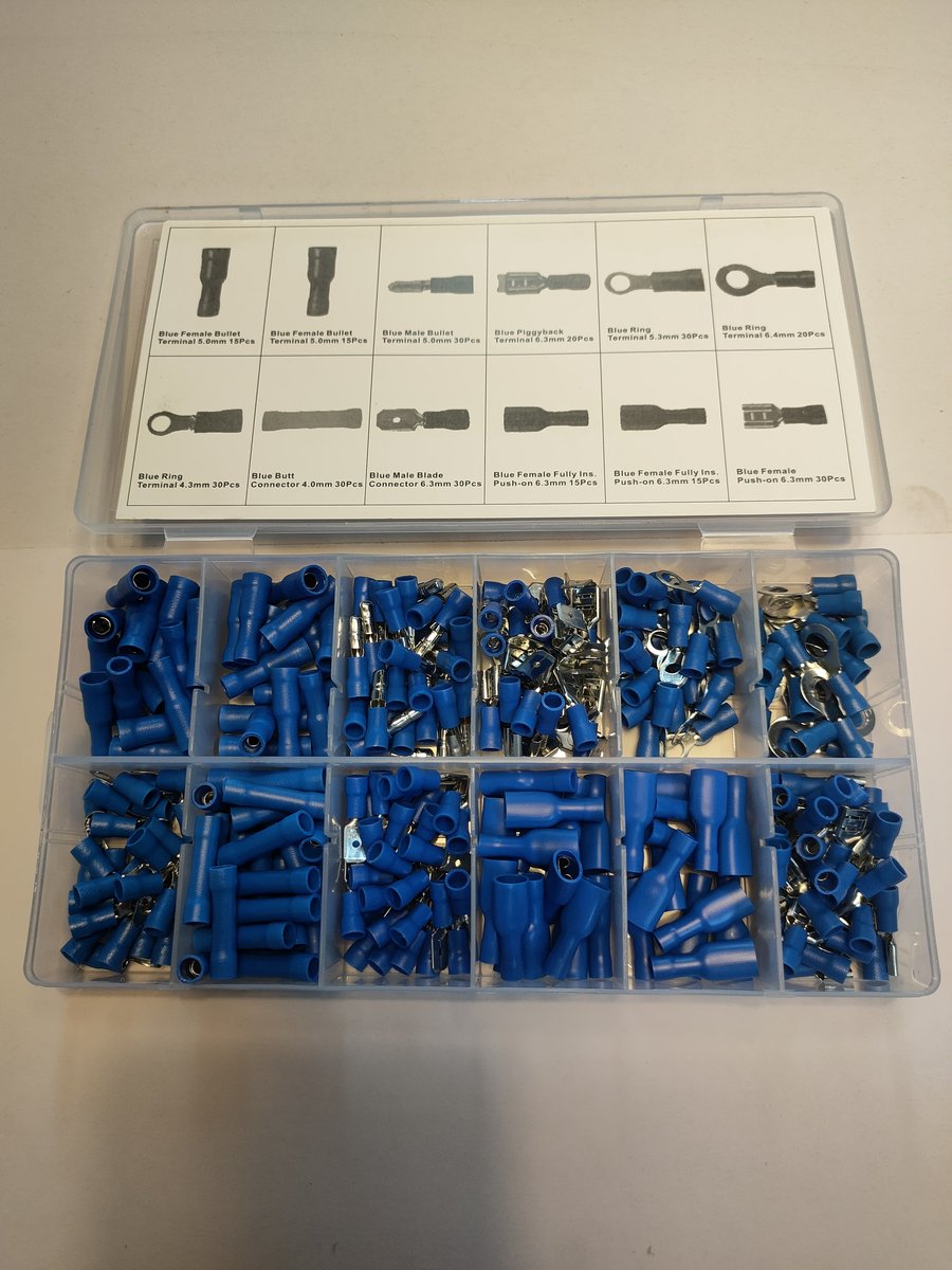 Assortiment Kabelverbinders blauw 280 Stuks Weber tools | bol.com