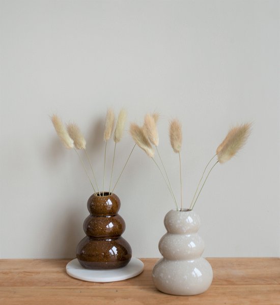 Gift Atelier - Giftset 'Vaasjes' (Bruin) | bol