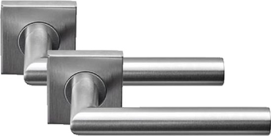 Formani Basics LB2-19BSQR53 Deurkruk Geveerd Op Vierkant Rozet Mat RVS ...