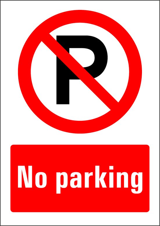 No parking sticker 148 x 210 mm | bol