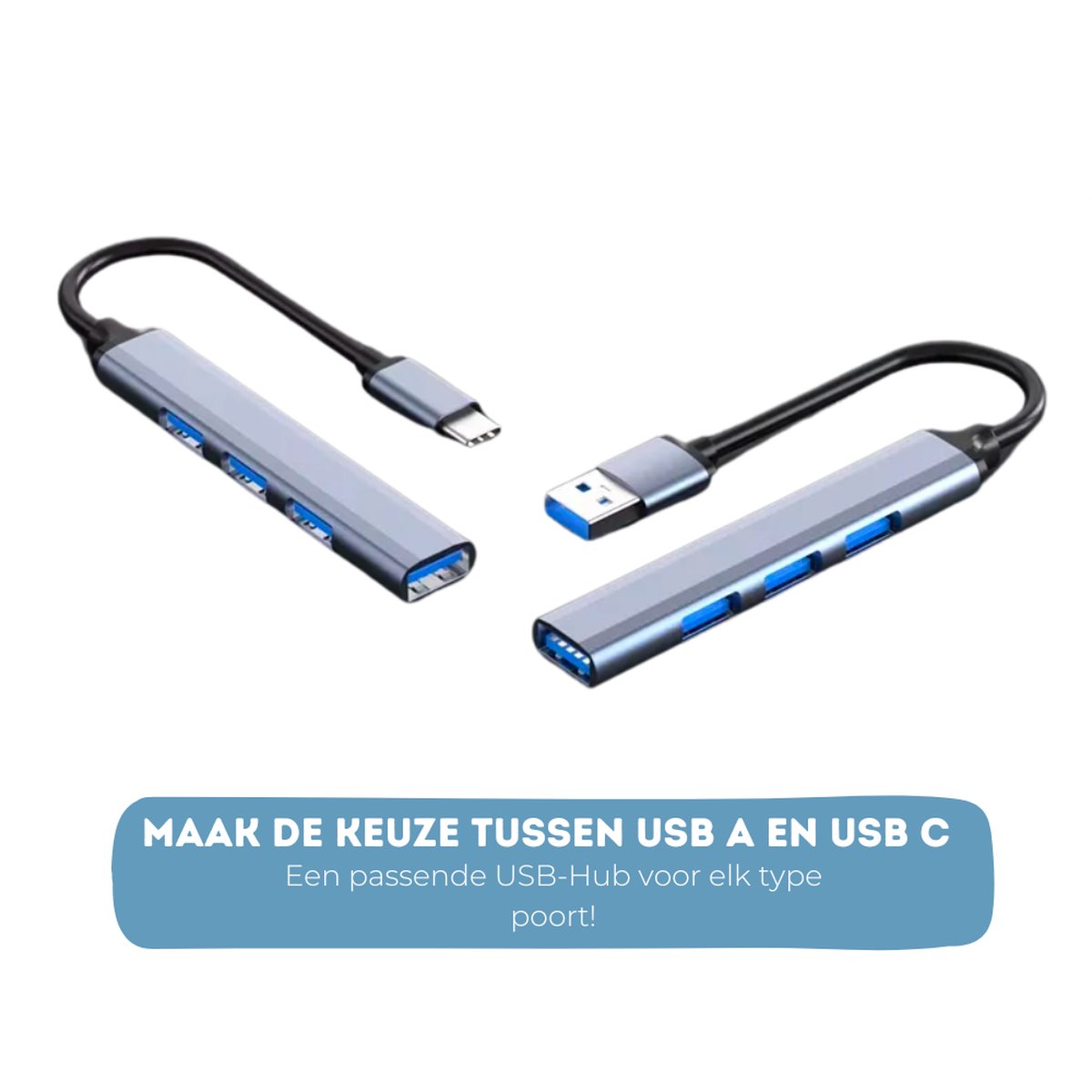 78Goods USB 3.0 Hub Deluxe - Aluminium - 4 Extra USB A Poorten - 1 ...