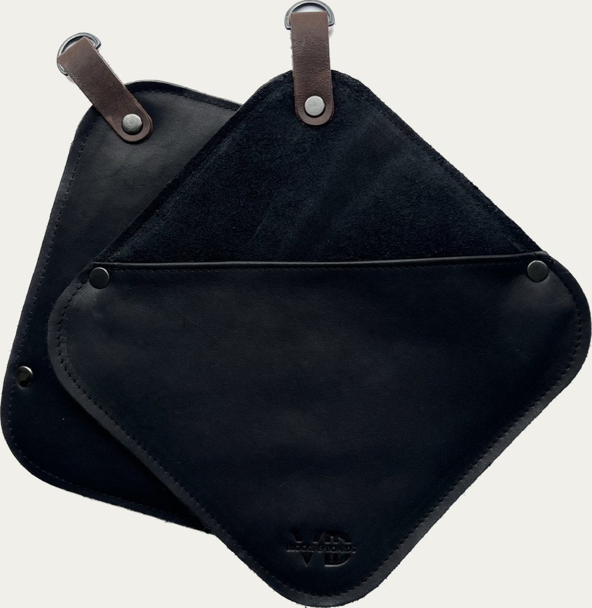 BLOCKS & BOARDS Lederwaren - Set luxe pannenlappen - 100% volnerf leder ...