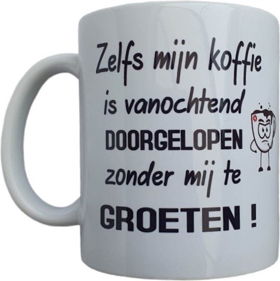 Bedrukte beker - Koffie mok - Gein - Grappig - Thee mug - Collega - Moederdag -... | bol