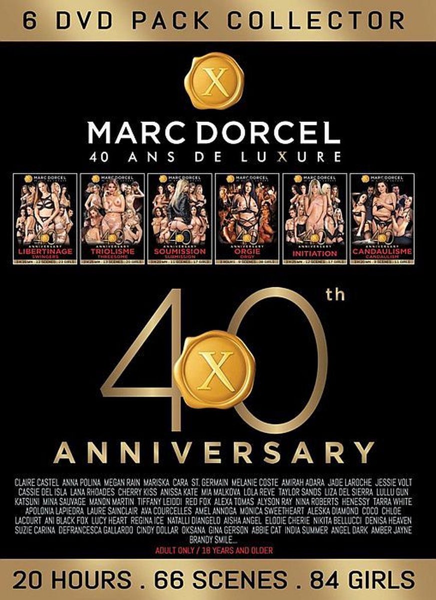 Marc Dorcel 40 Jaar Jubileum Verzamelings Pakket Erotiek 6 DVD Dvd Marc Dorcel 40 Jaar Jubileum Verzamelings Pakket Erotiek 6 DVD Dvd