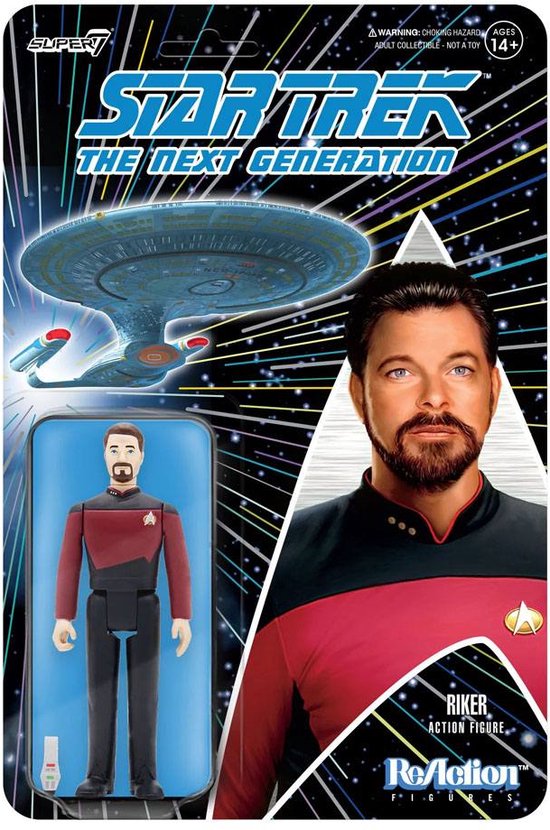 Commander Riker - Star Trek: The Next Generation ReAction Action Figure ...