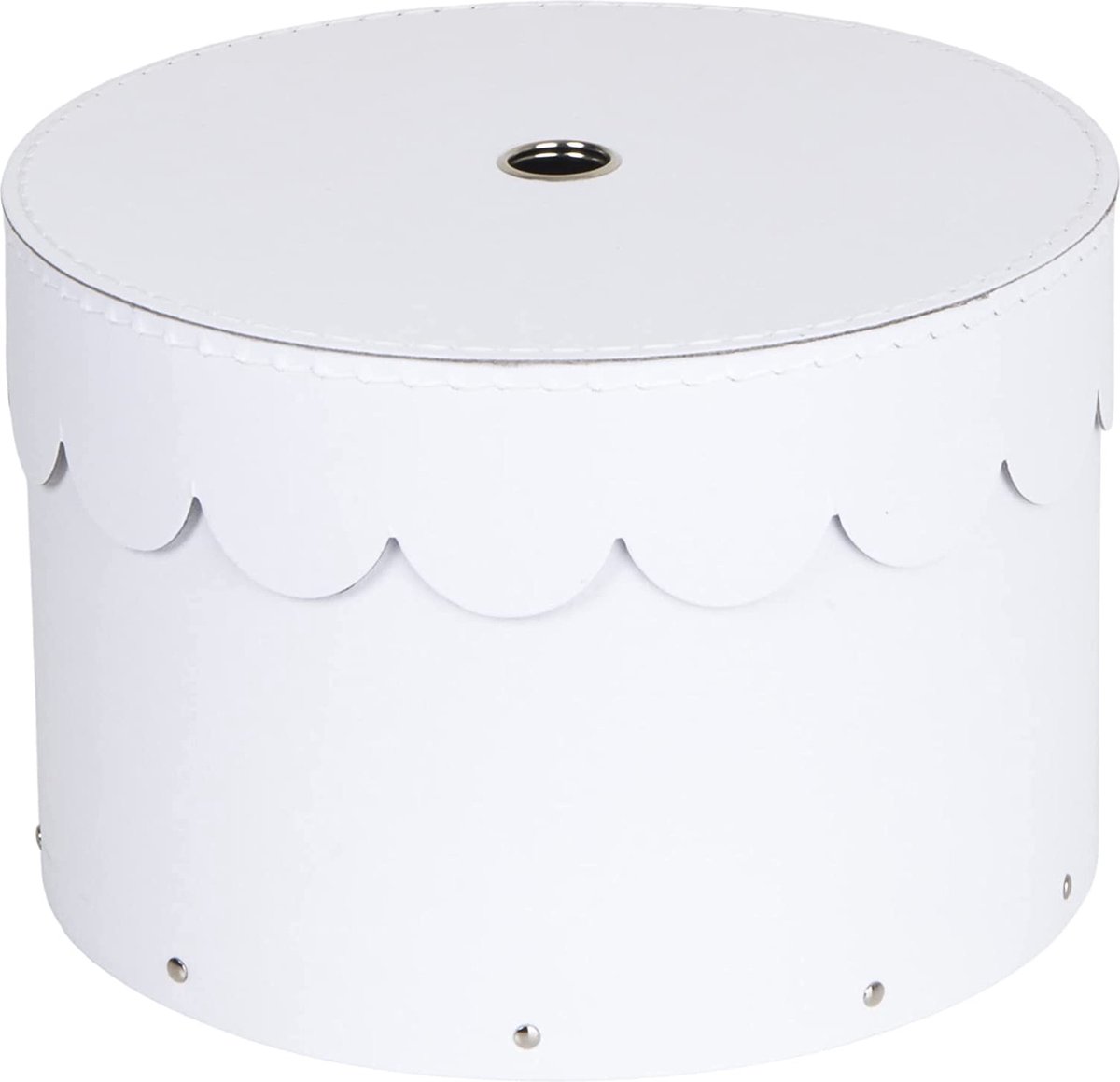 Set van 2 ronde opbergdozen met deksel, opbergdoos met deksel voor ...