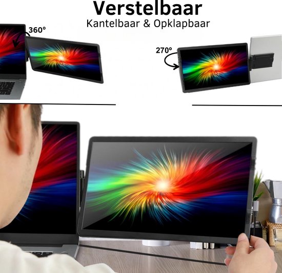 Farfi - Extra scherm laptop 14.1 inch - Plug & Play - Portable monitor ...