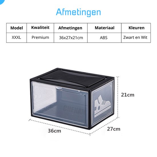 Schoenen Opbergsysteem - Sneakerbox Premium - Sneaker Opbergsysteem ...