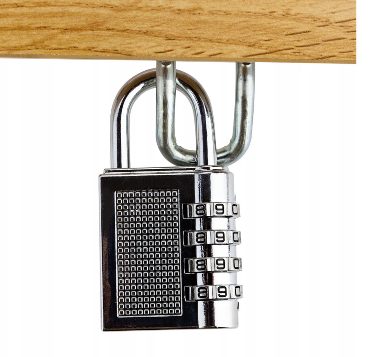 Hangslot met cijfercode - 4 cijfers - Zilver | bol