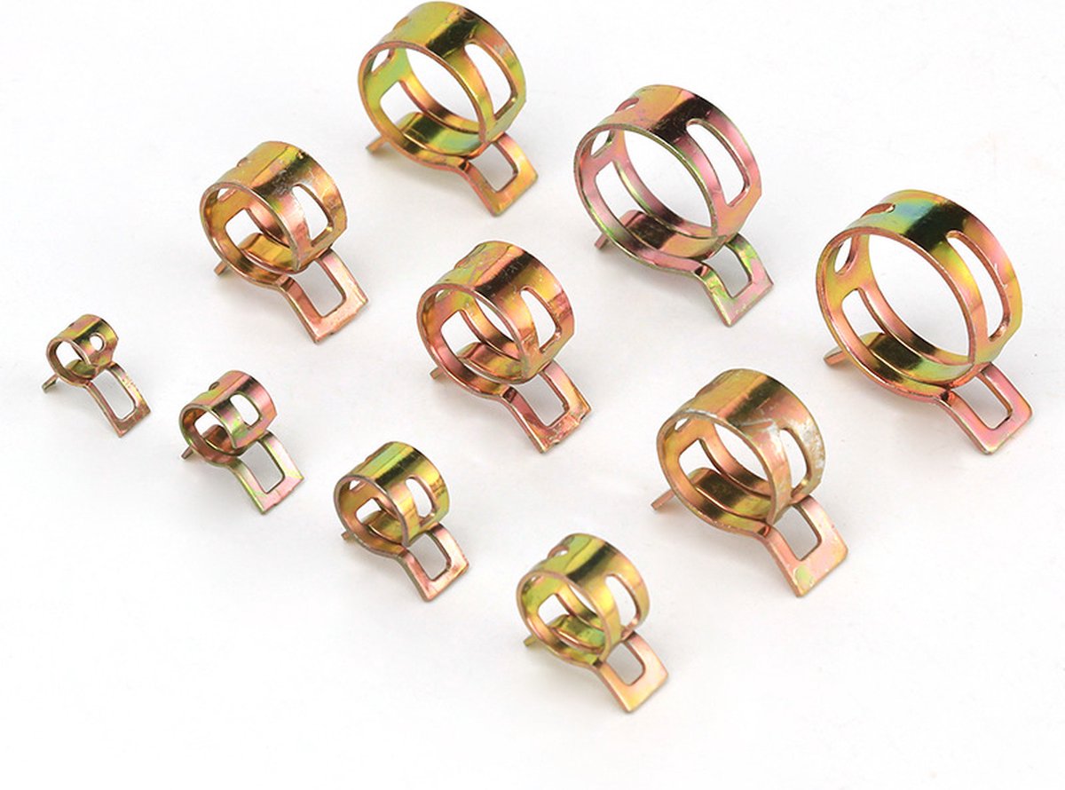 100 piezas ajustable 304 abrazadera de manguera de acero inoxidable abrazadera de manguera ...